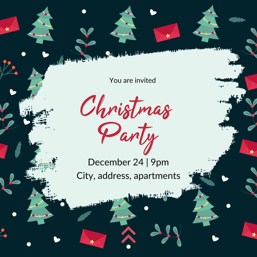 Christmas Party Invitation Wave video